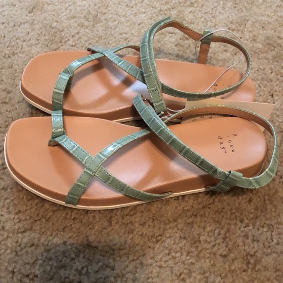 a new day | Shoes | A New Day Target Aqua Eden Strappy Toe Loop Sandals ...